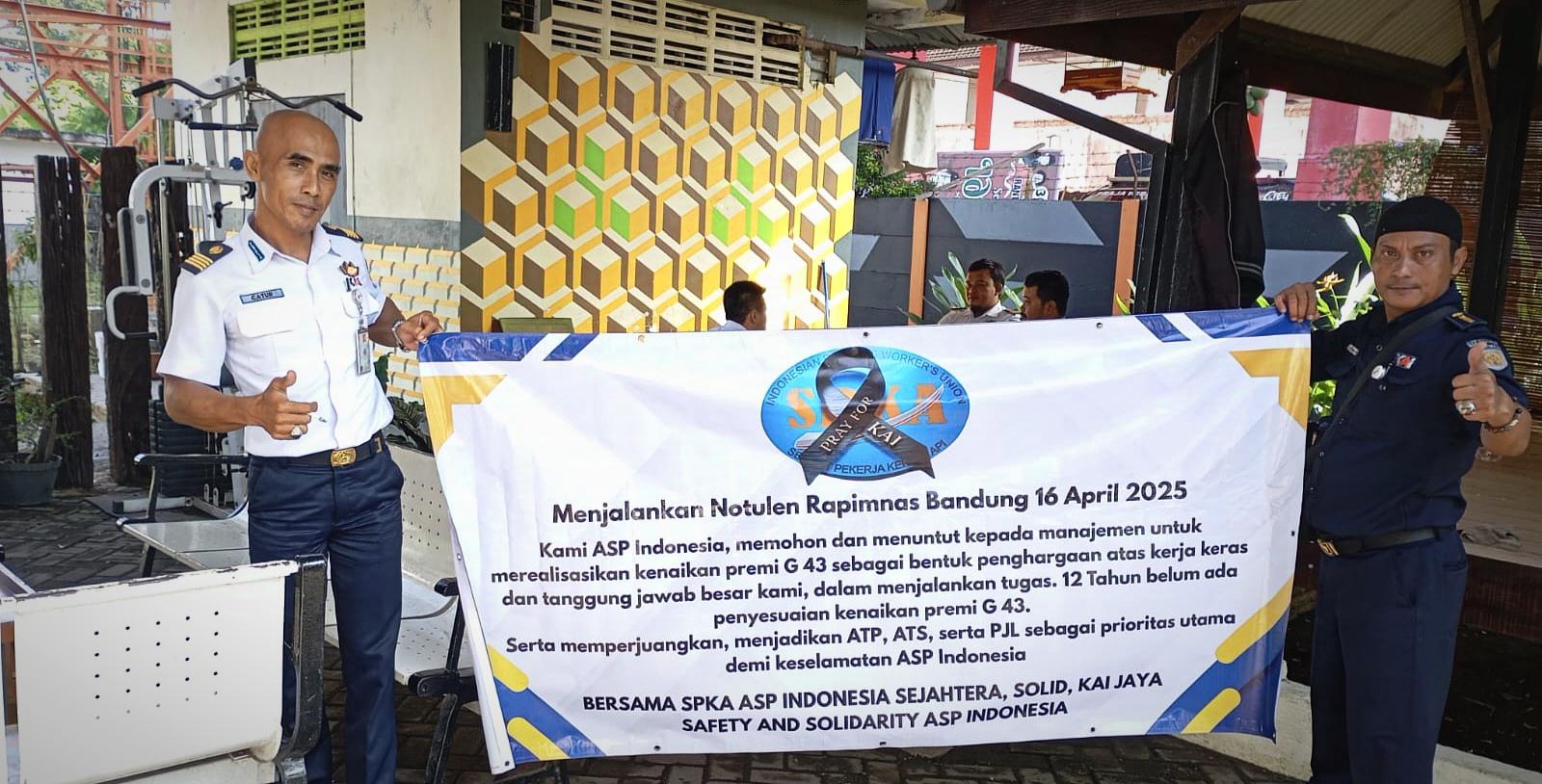 Pemasangan Banner Sebagai Tindak Lanjut Keputusan RAPIMNAS – SPKA 7 Madiun
